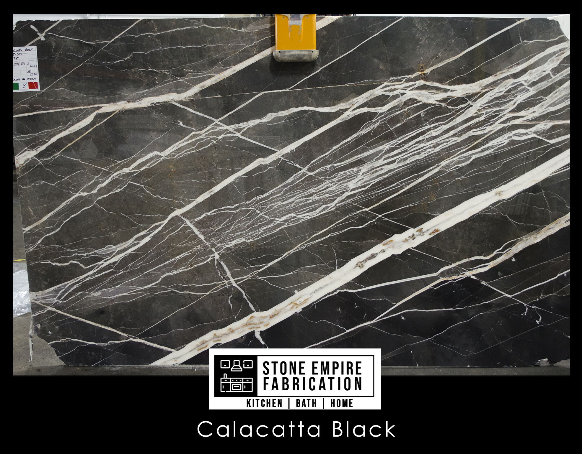 Calacatta Black - Stone Empire Fabrication